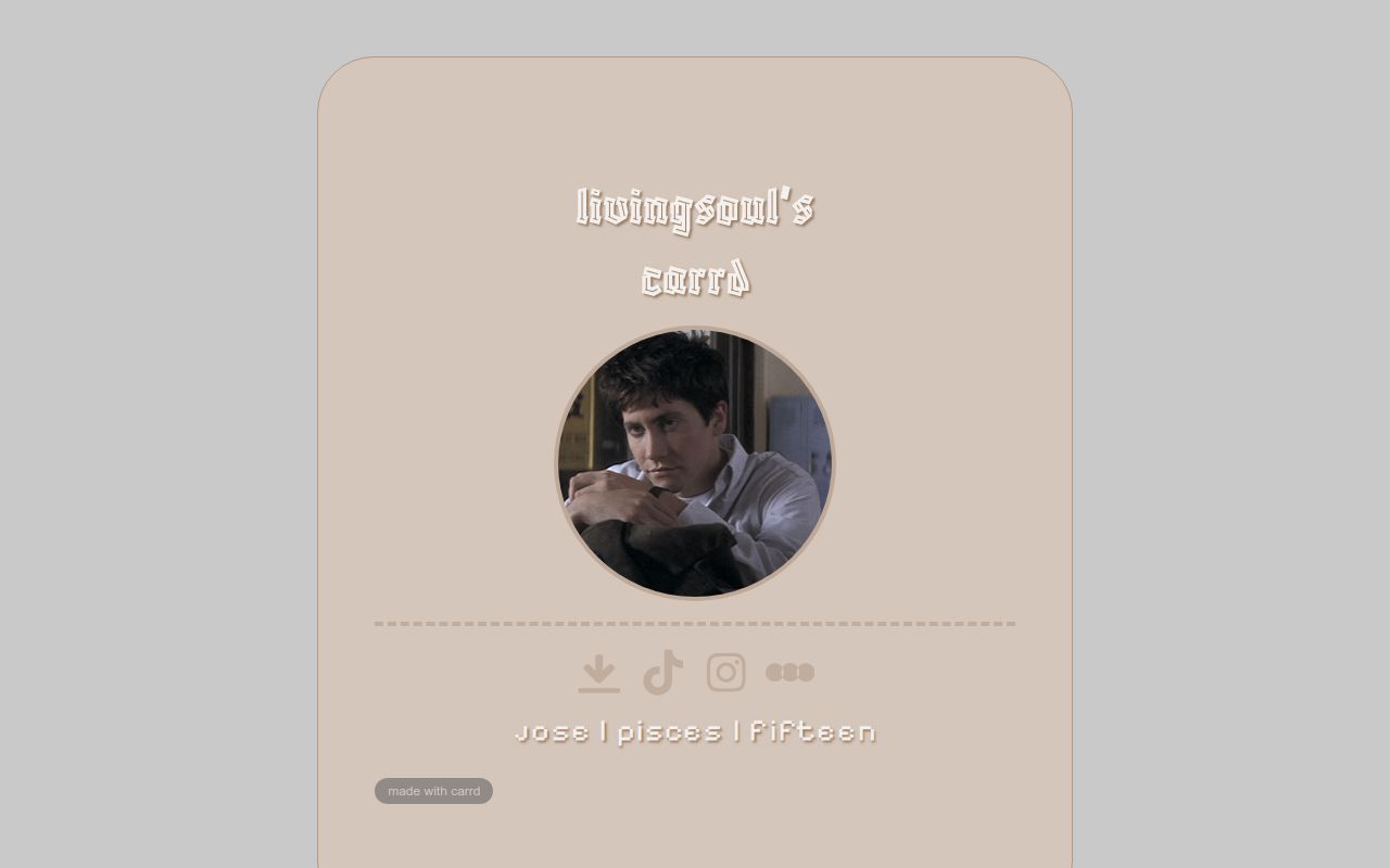 liv1ingsoul’s carrd